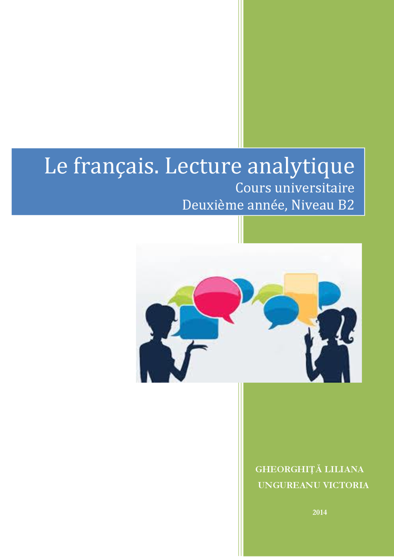 Le Français Lecture Analytique Docsity