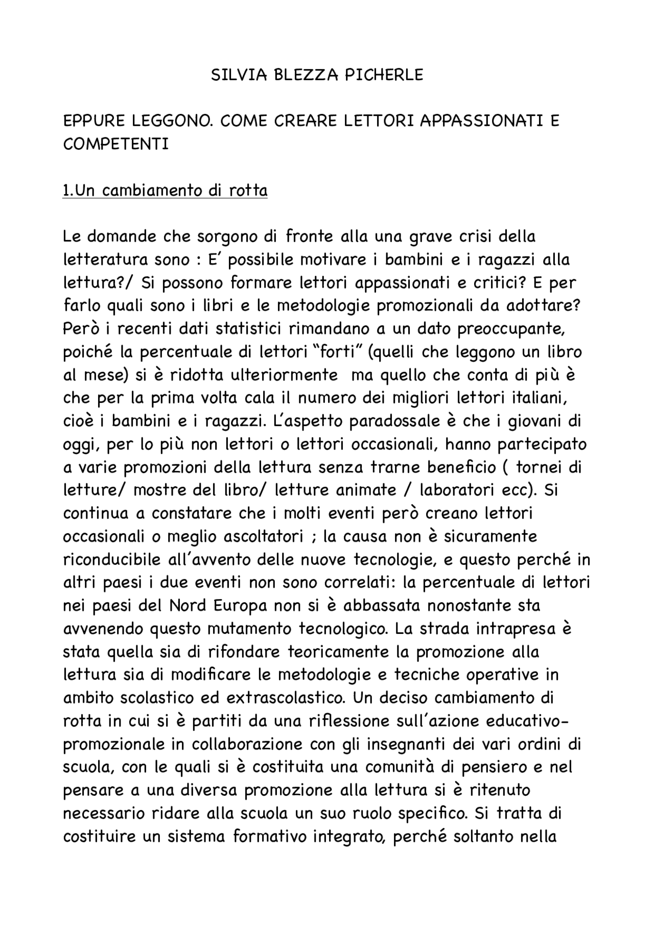 Letteratura Per Linfanzia Docsity