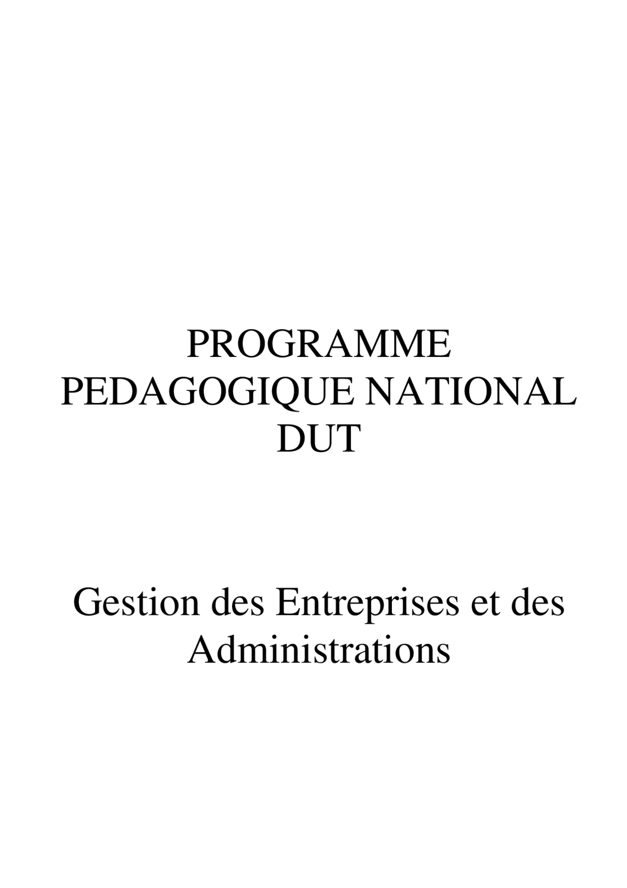 Gestion Des Entreprises Et Des Administrations Docsity