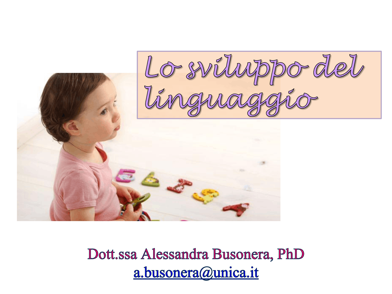 Lo Sviluppo Del Linguaggio Docsity