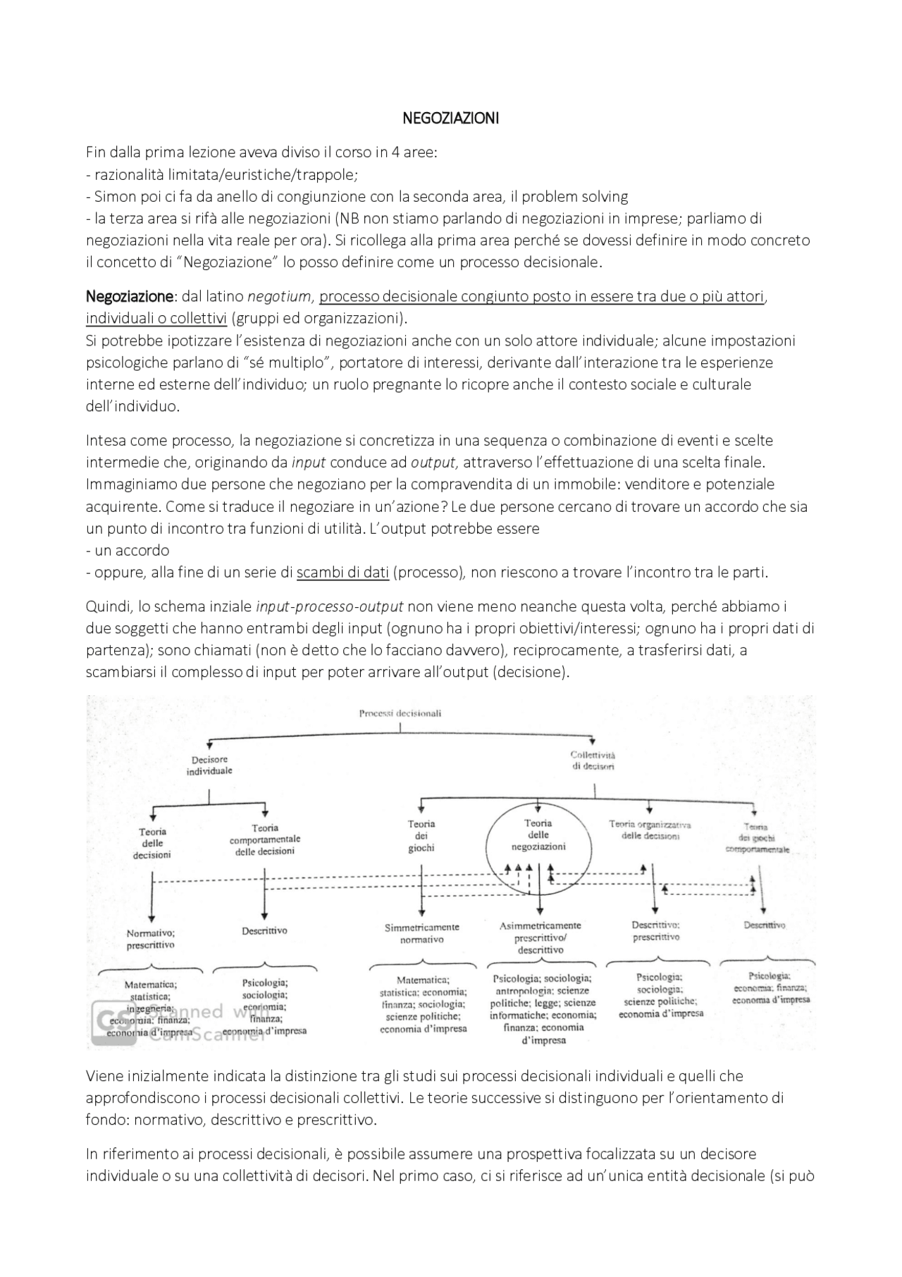 Processi E Modelli Decisionali Docsity