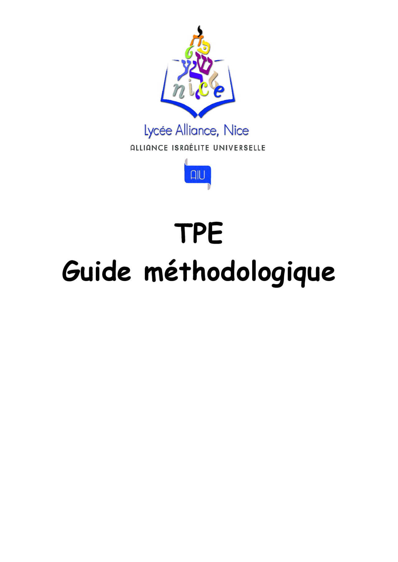 Tpe Guide Méthodologique Docsity
