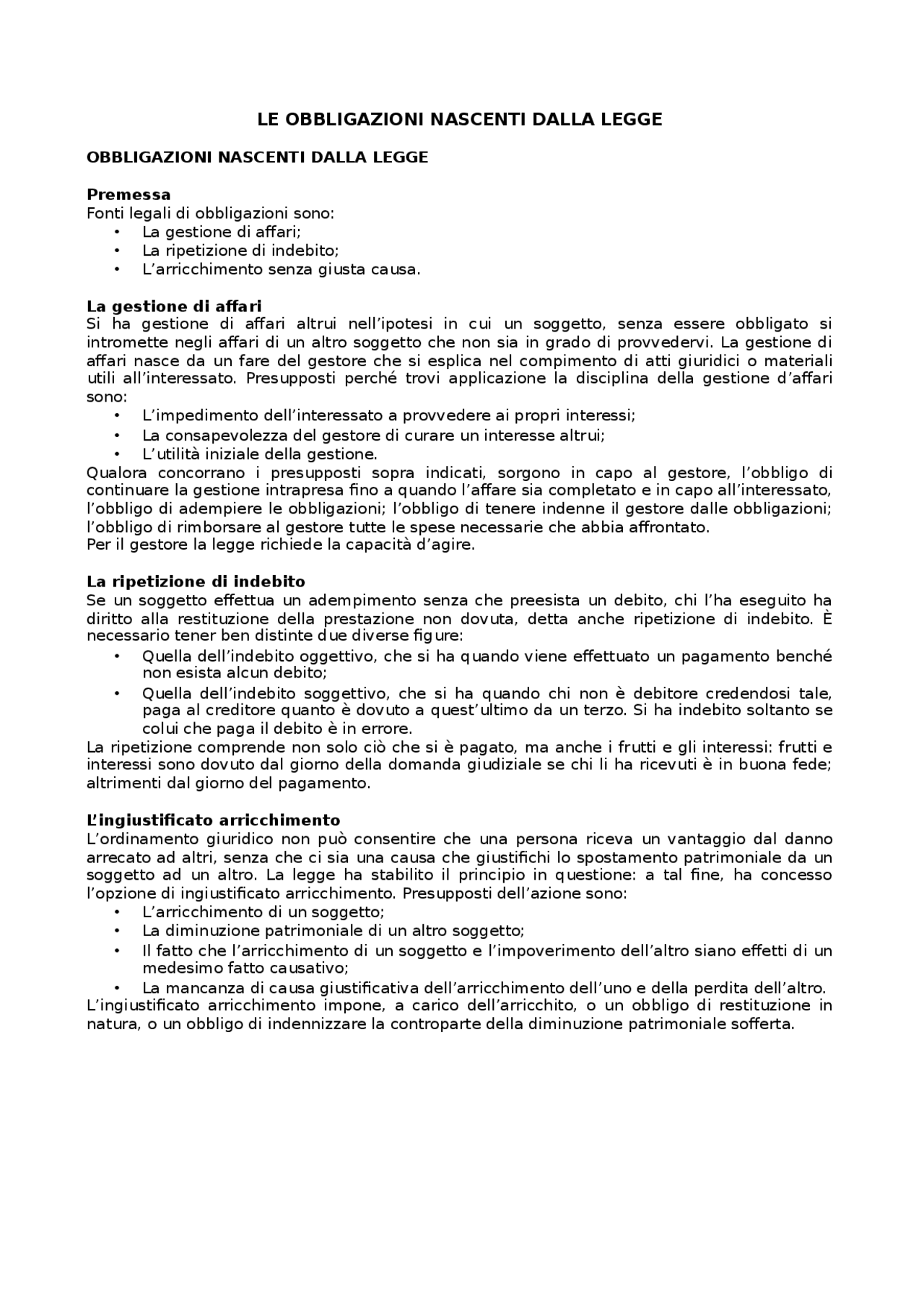 Appunti E Riasunti Diritto Privato Docsity