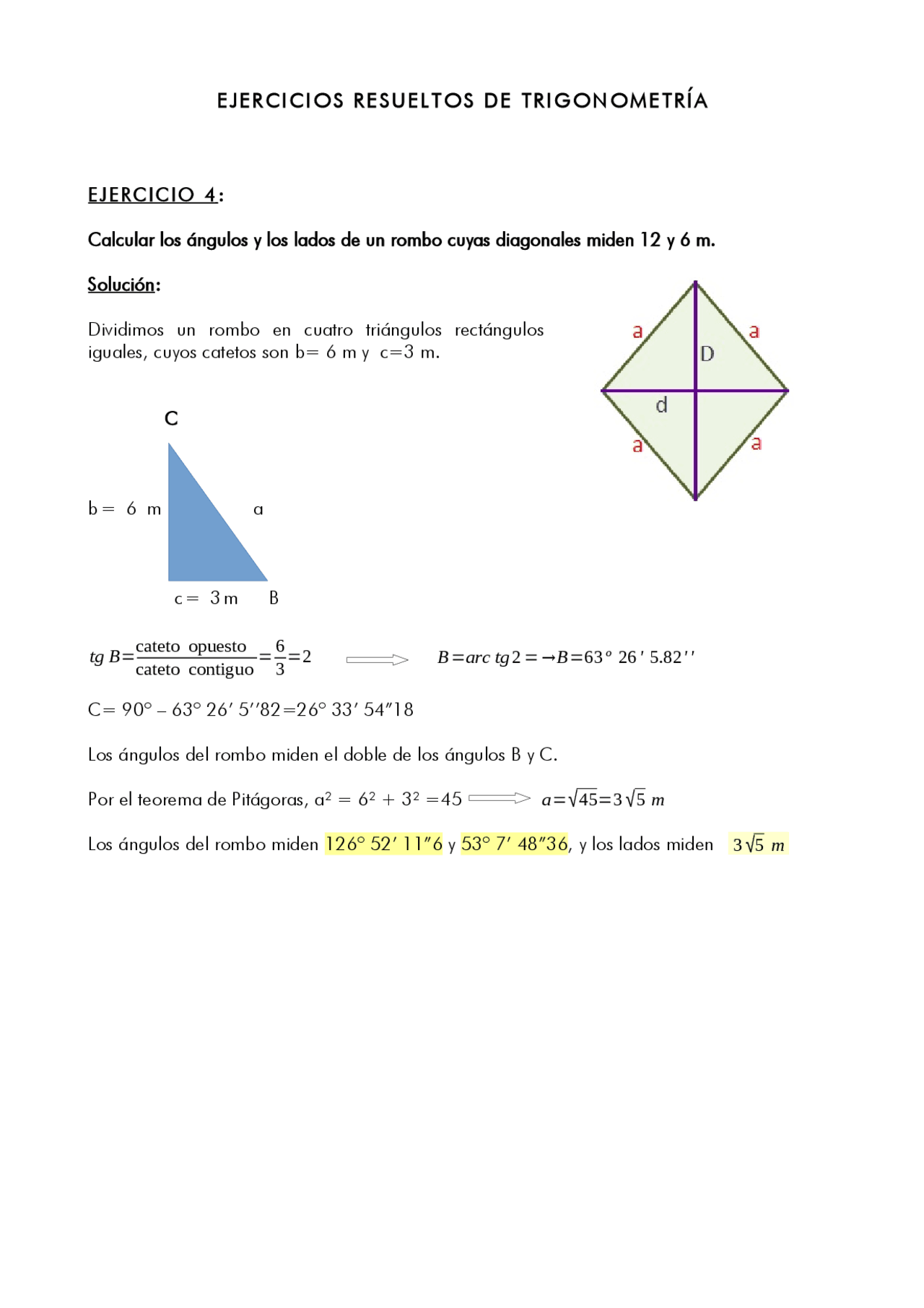 Ejercicios básicos resueltos de trigonometría | Ejercicios de Análisis ...