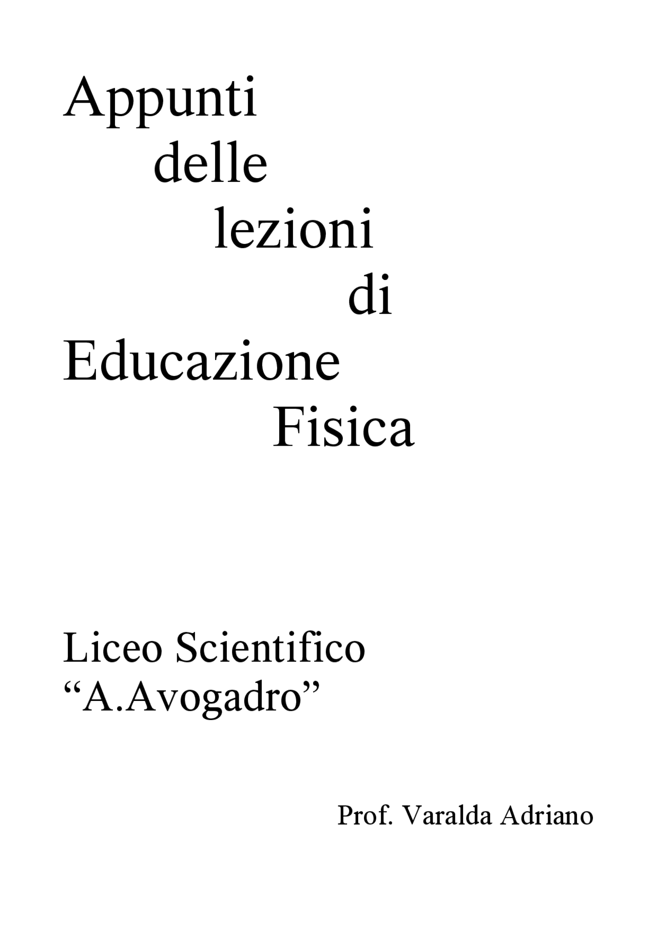 I Corpo Umano Appunti Docsity