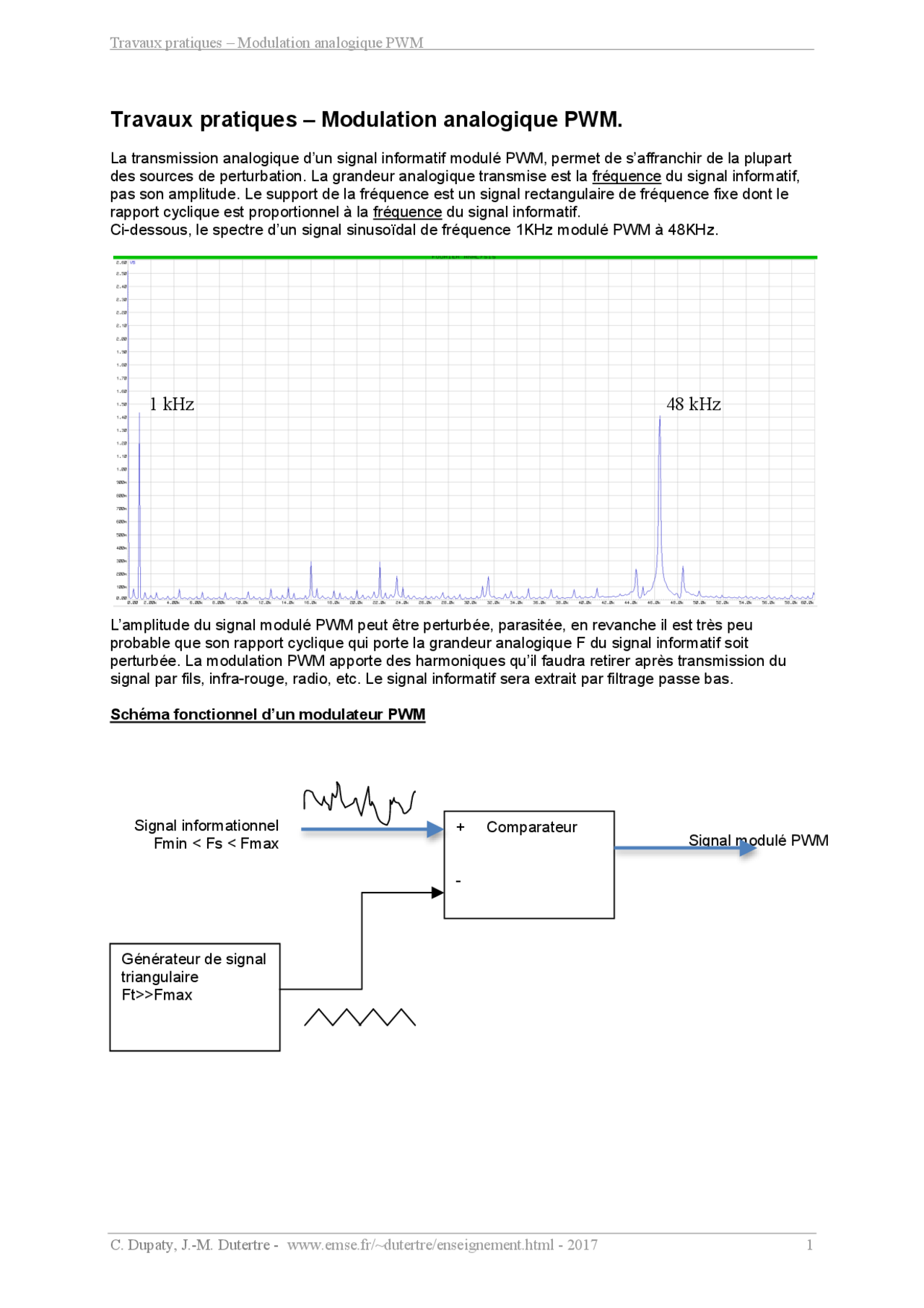 Modulation Analogique Pwm Docsity