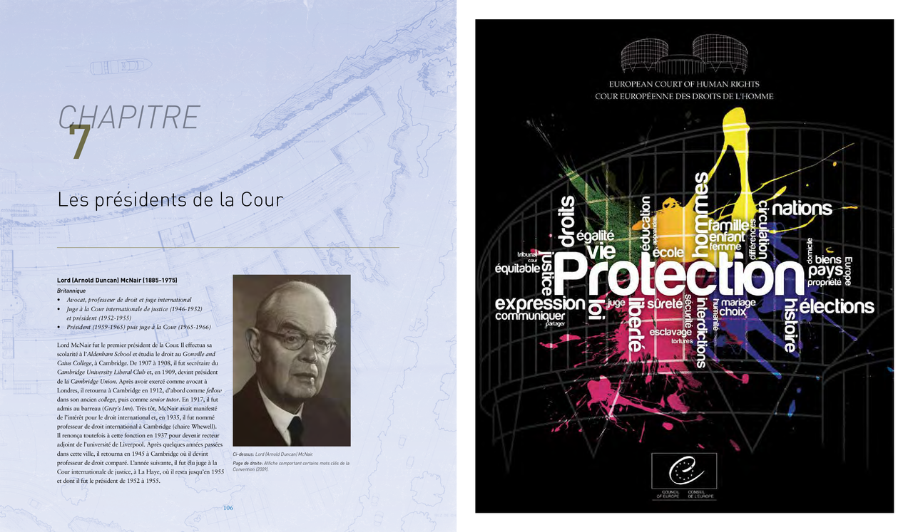 La conscience de l'Europe, les présidents de la Cour - Docsity