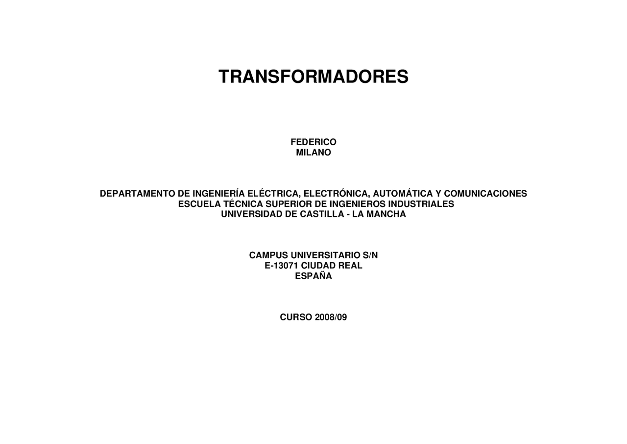Trafos de media tension - Docsity