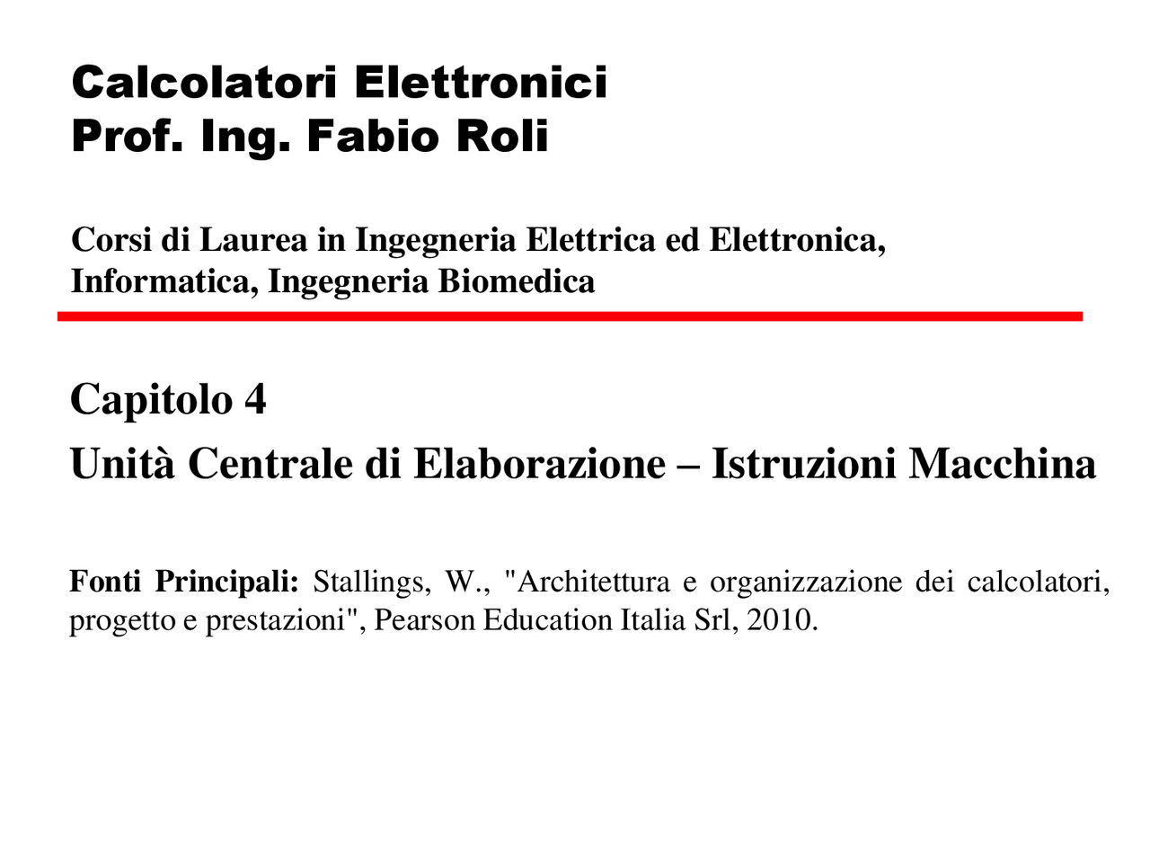 Calcolatori Architettura Appunti Di Calcolatori Elettronici Docsity