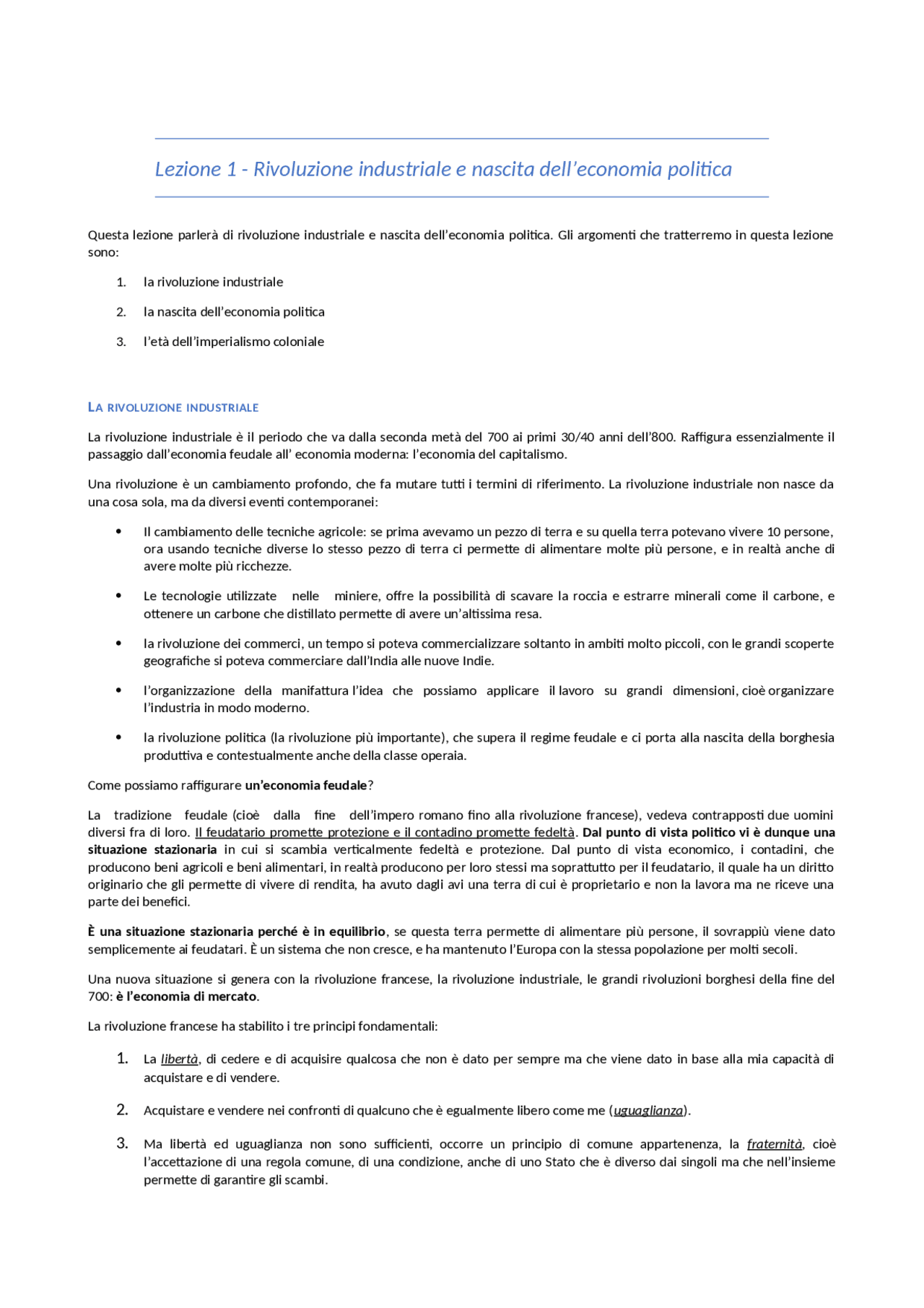Economia Applicata Sintesi Docsity
