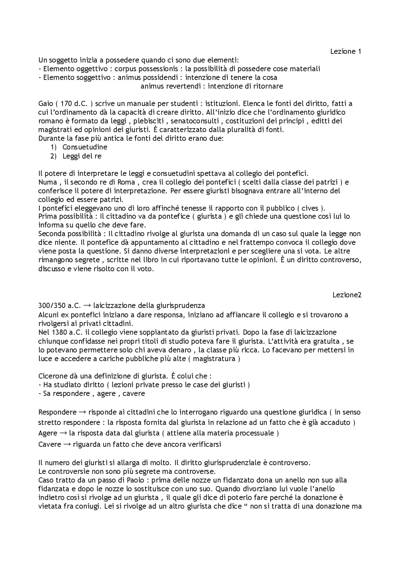 Esegesi Riassunto Completo Docsity