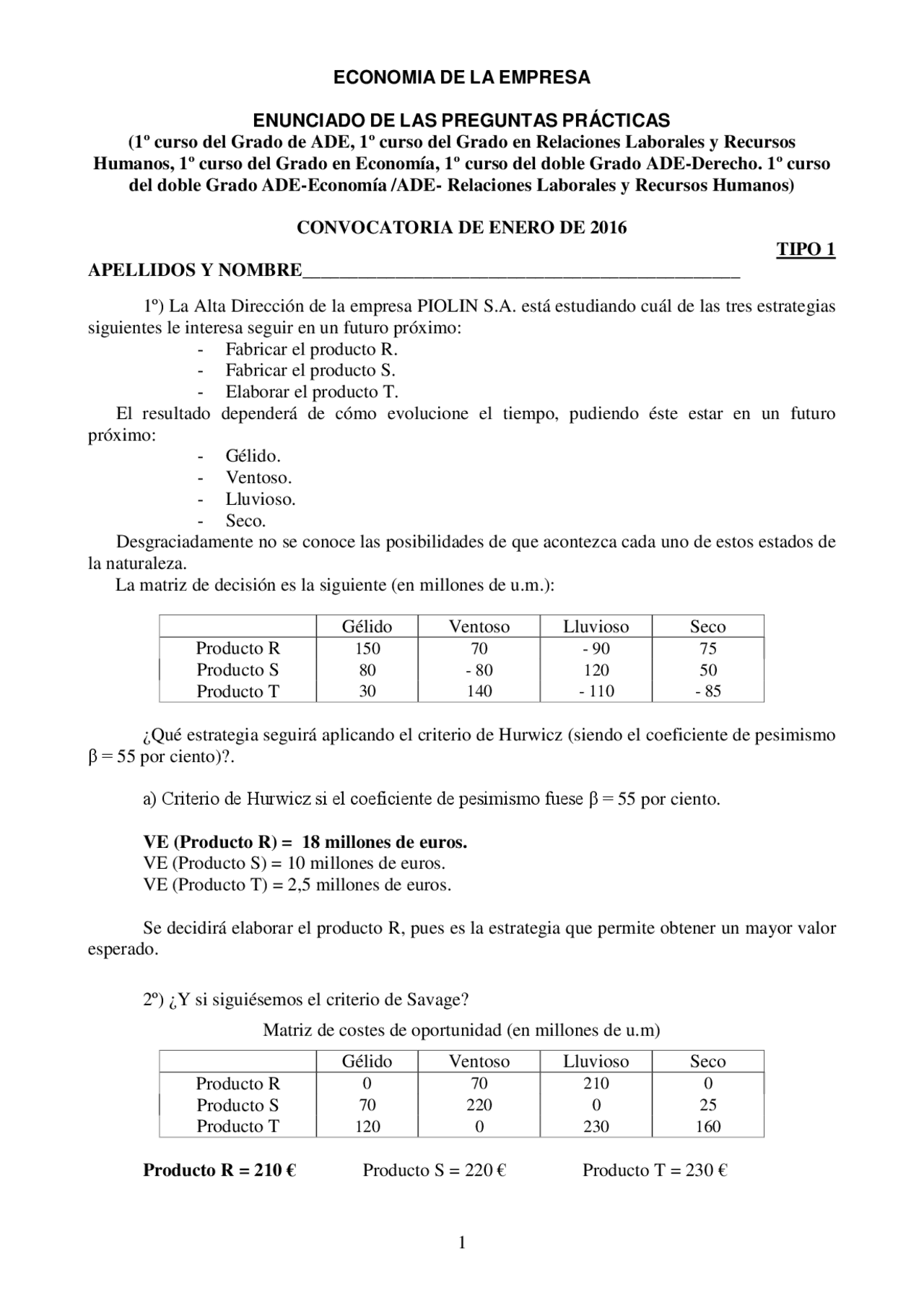 Examen practico enero 2016 - Docsity