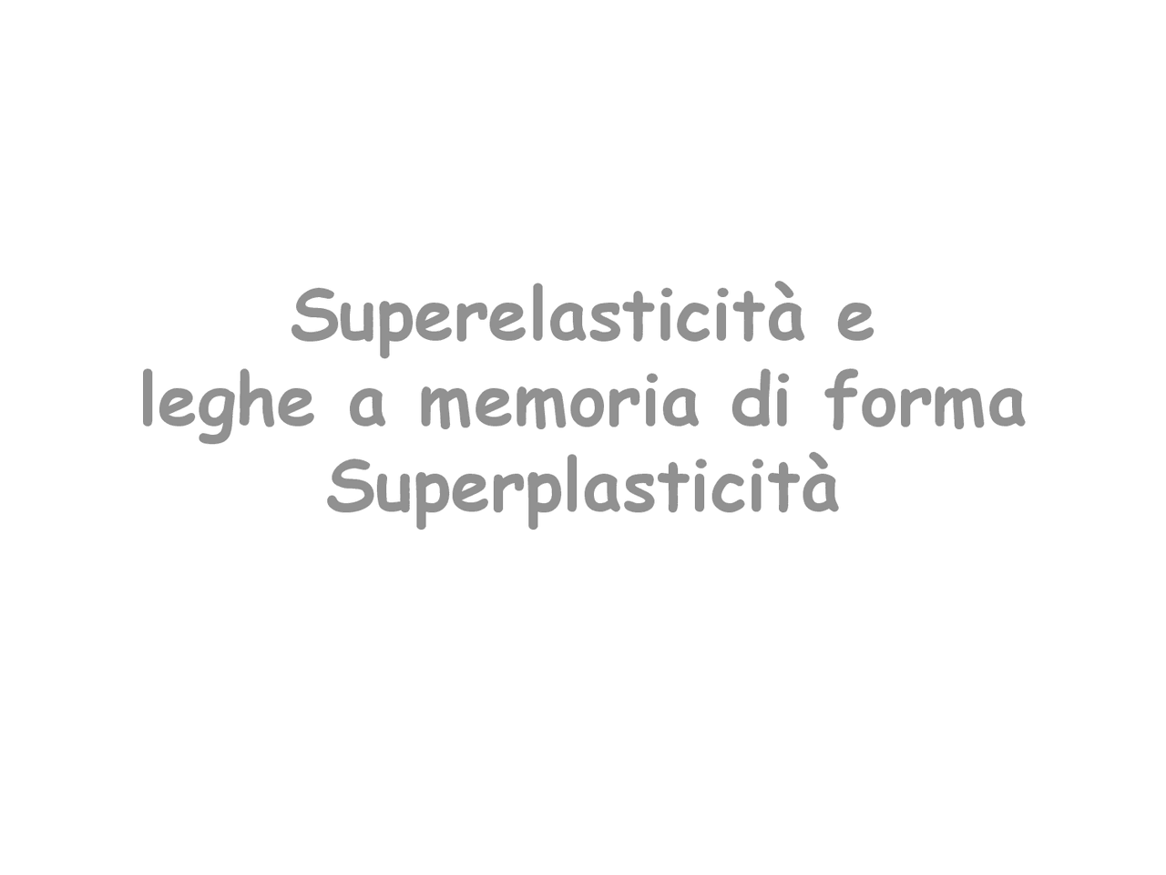 Slides Scienze E Tecnologia Dei Materiali Docsity