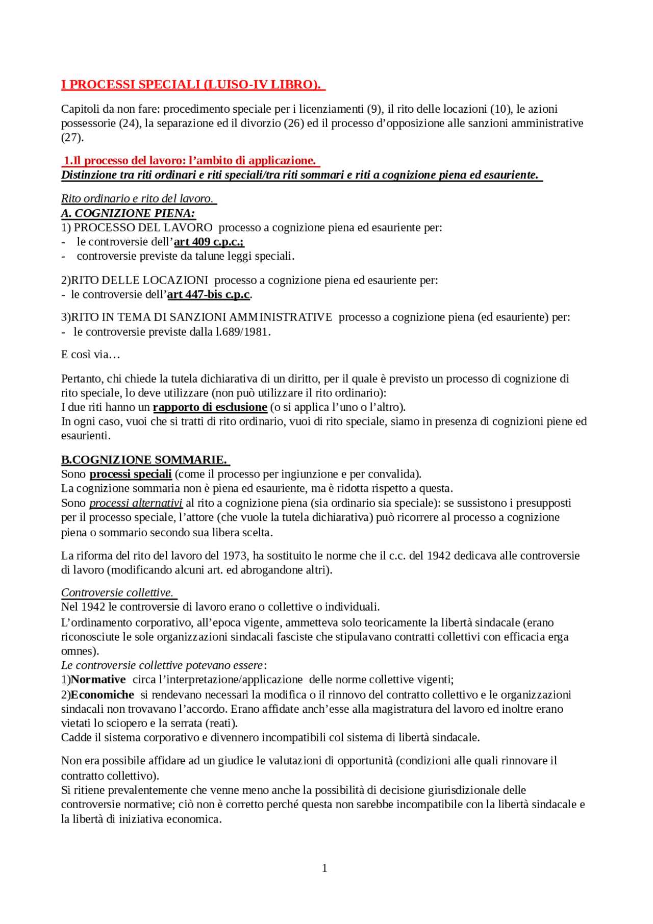 Procedura Civile Riassunto Completo Luiso 4 Docsity