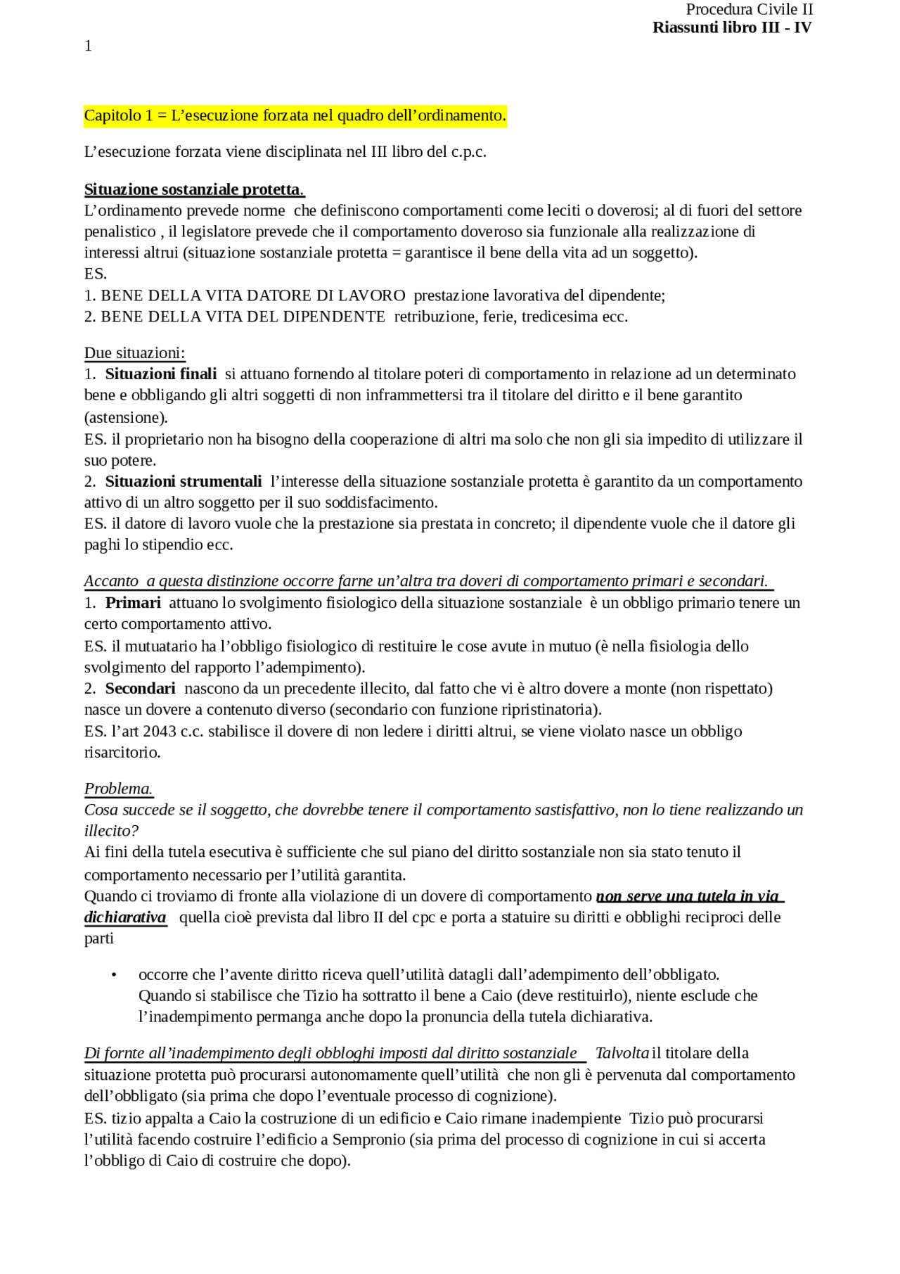 Riassunto Manuale Di Procedura Civile Luiso Appunti Di Diritto