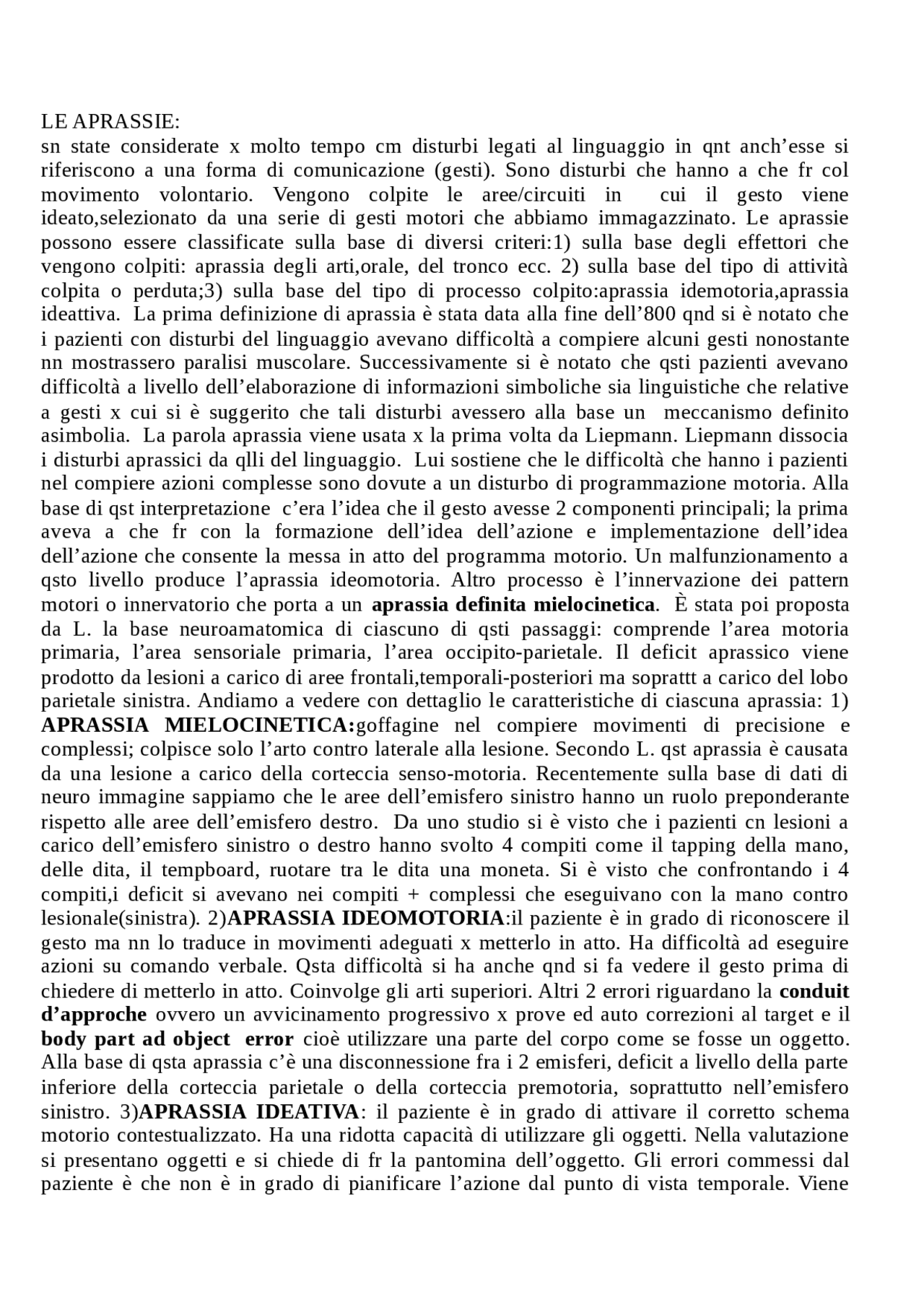 Neuropsicologia Riassunti Docsity