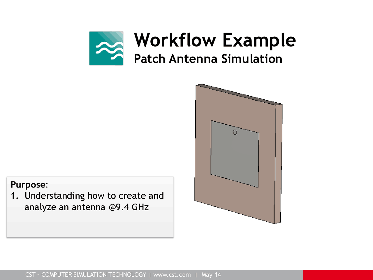Tutorial on patch antenna design using CST - Docsity