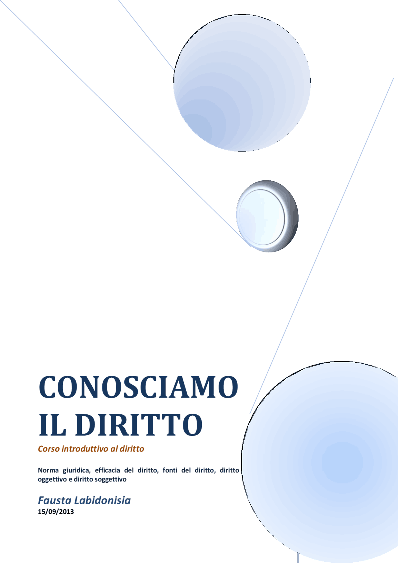 Conosciamo Il Diritto Docsity