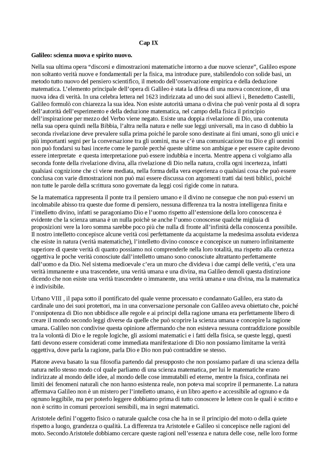 Storia Della Filosofia Moderna Docsity