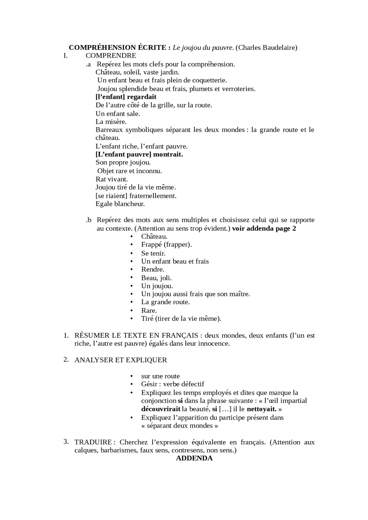 Francés B1 (participios, textos) - Docsity