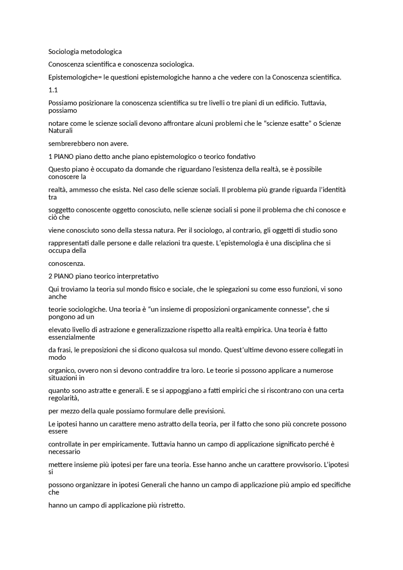 Elementi Di Metodologia E Tecniche Della Ricerca Sociale Docsity