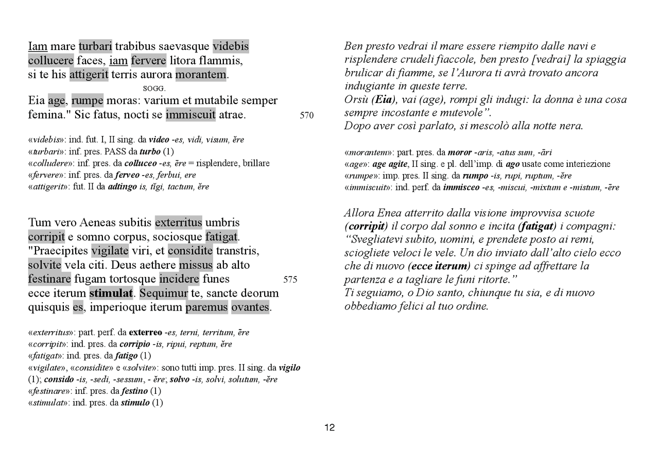 ENEIDE libro IV (vv. 462-705) - Docsity