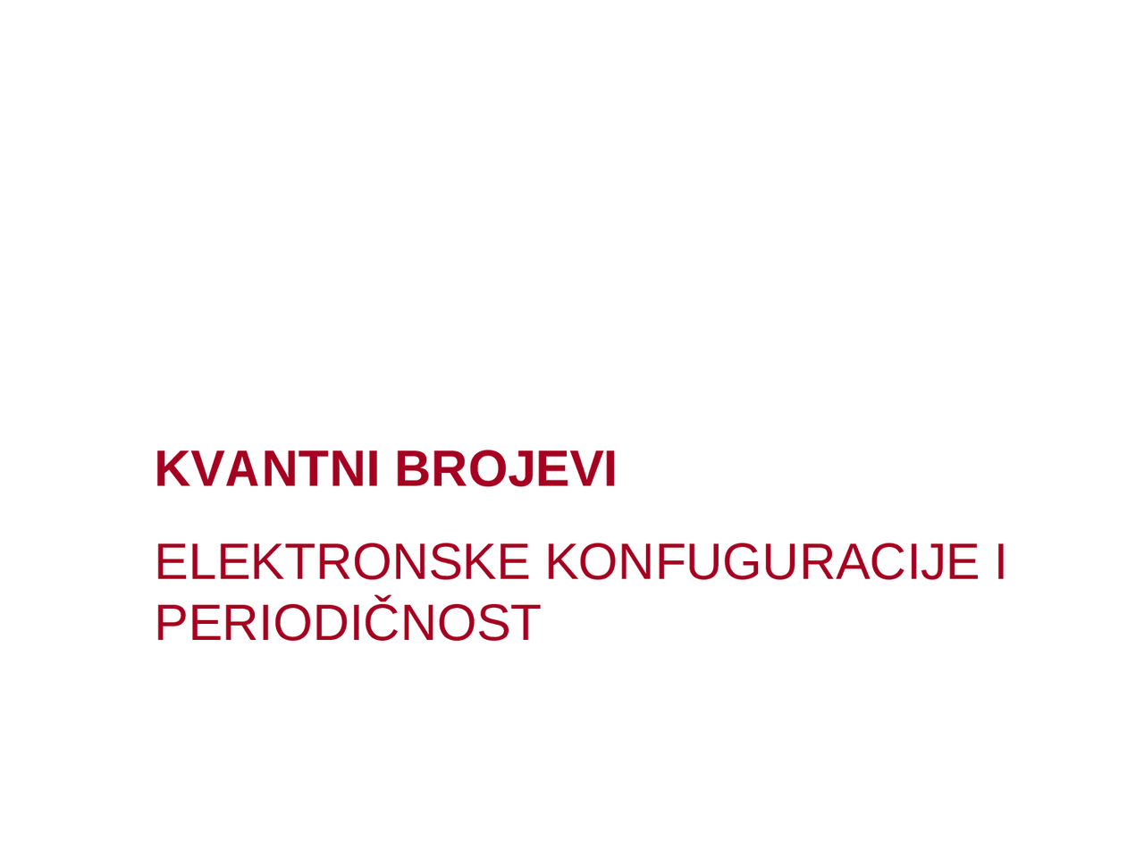 Elektronska Konfiguracija Skripte Predlog Biologija Docsity