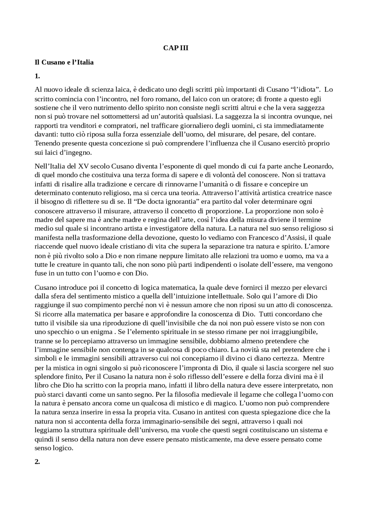 Storia Della Filosofia Moderna Docsity