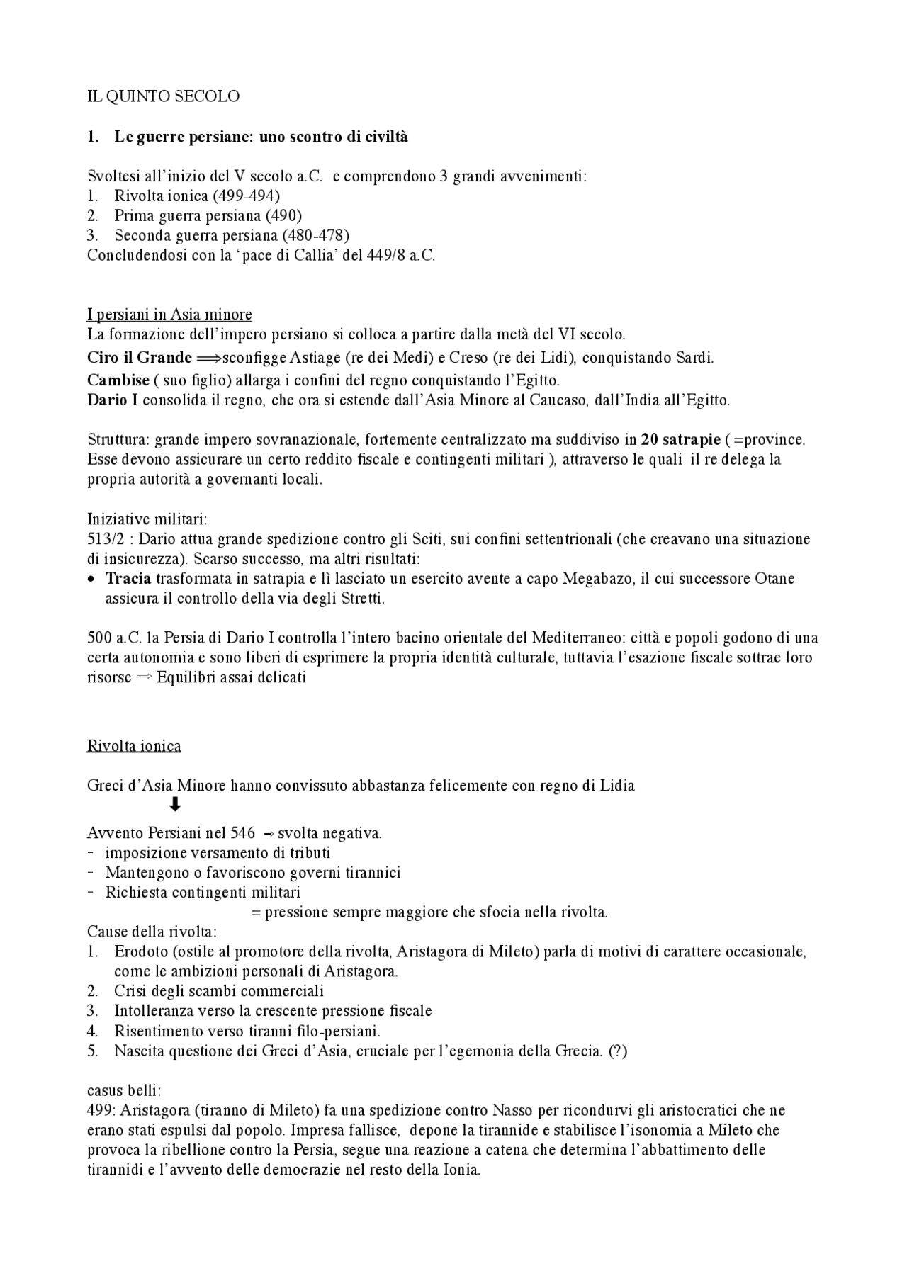 Capitolo Terzo Manuale Storia Greca Di Cinzia Bearzot Docsity