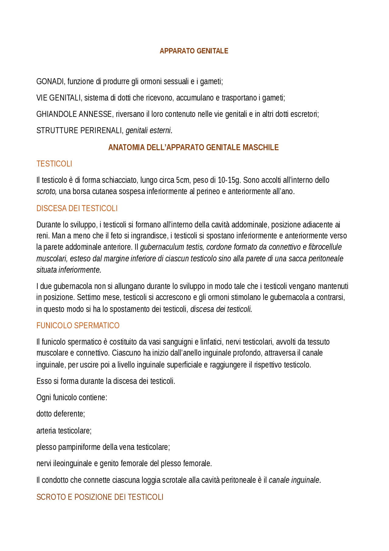 Anatomia Riassunti Utili Per Le Professioni Sanitarie Docsity