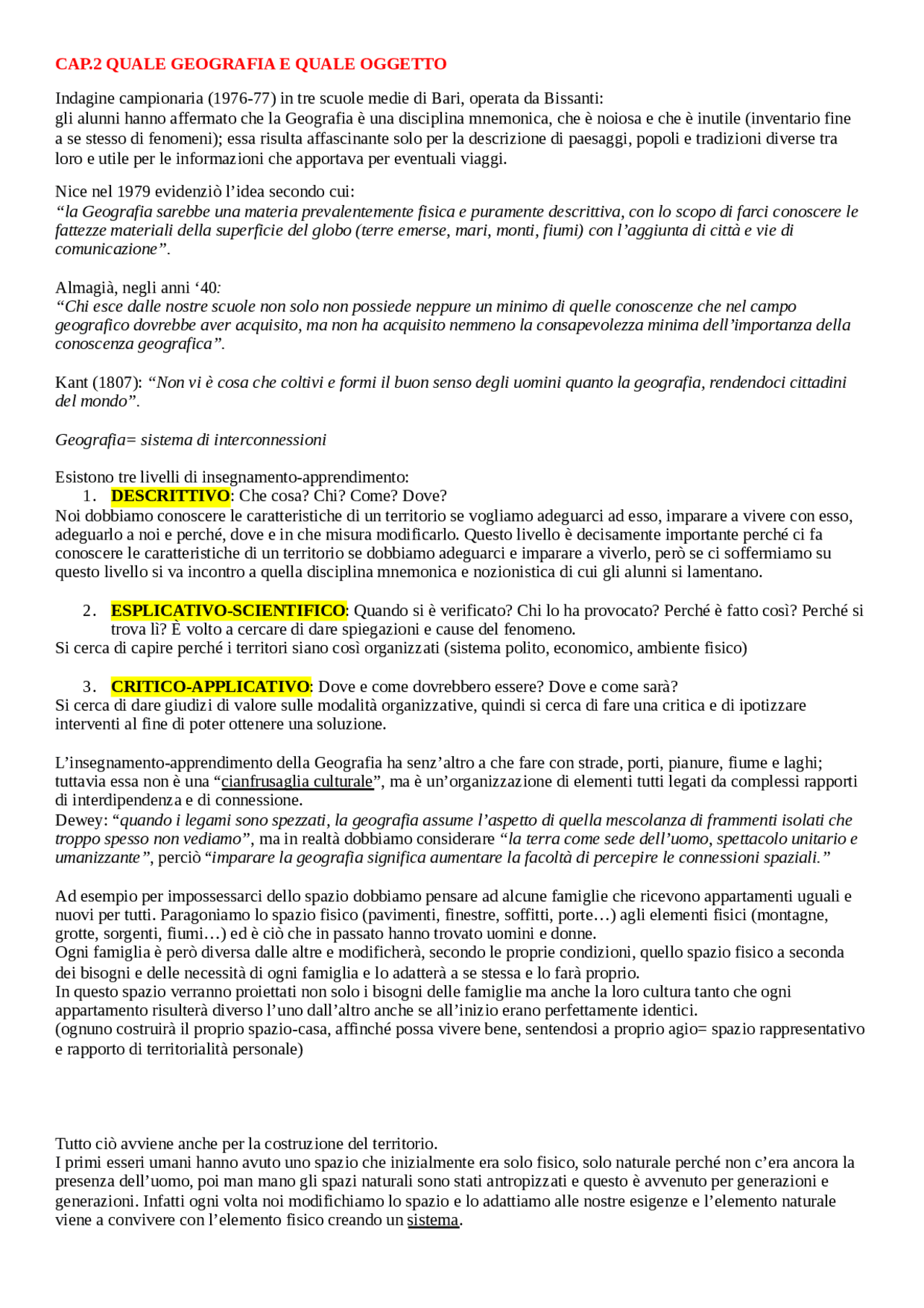 Libro Geografia Attiva Docsity