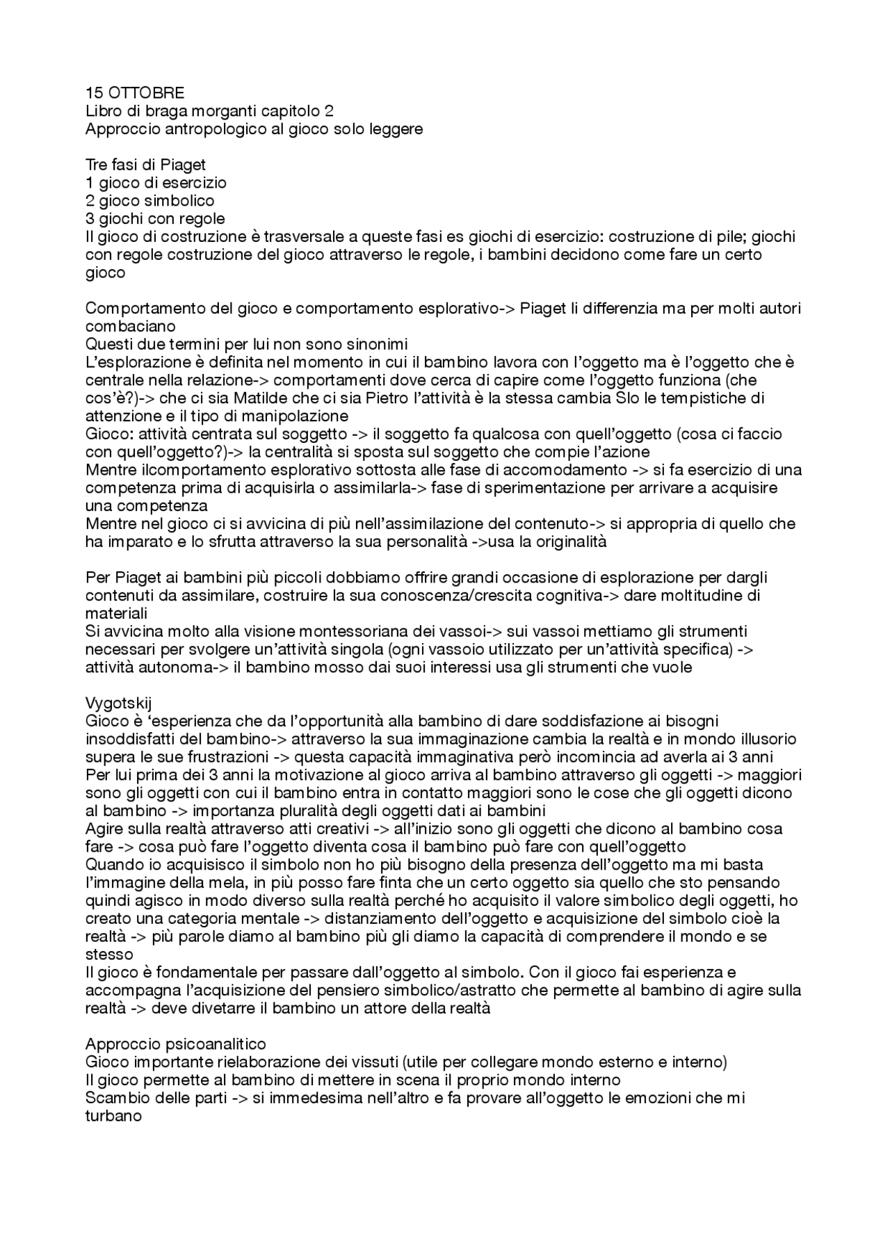 Appunti Di Educazione Alla Corporeità E Metodologia Di Gioco Docsity
