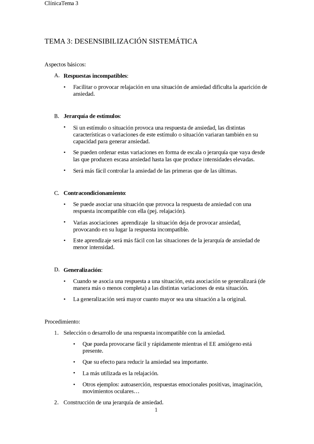 Tema 3 Intervencion Y Tratamiento Psico Clinica Docsity