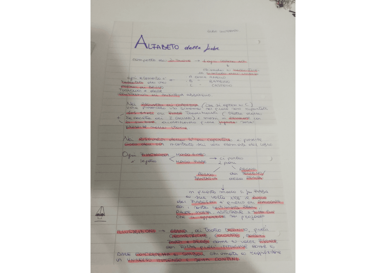 Albo Illustrato Alfabeto Delle Fiabe Docsity