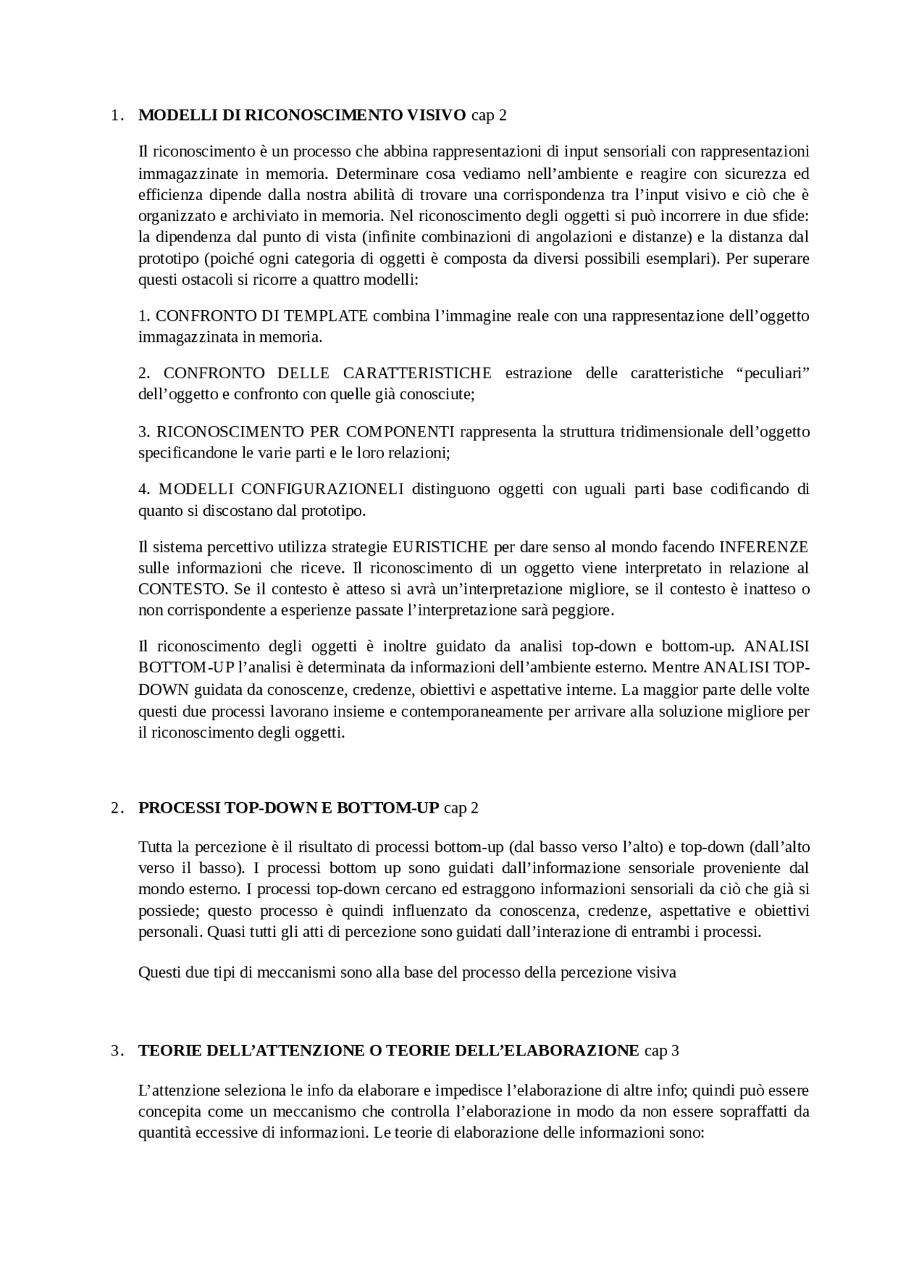 Psicologia Cognitiva Docsity