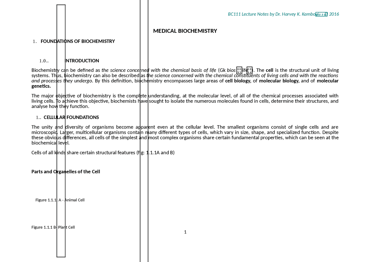 Medical Biochemistry Lecture Notes Medical Biochemistry Docsity