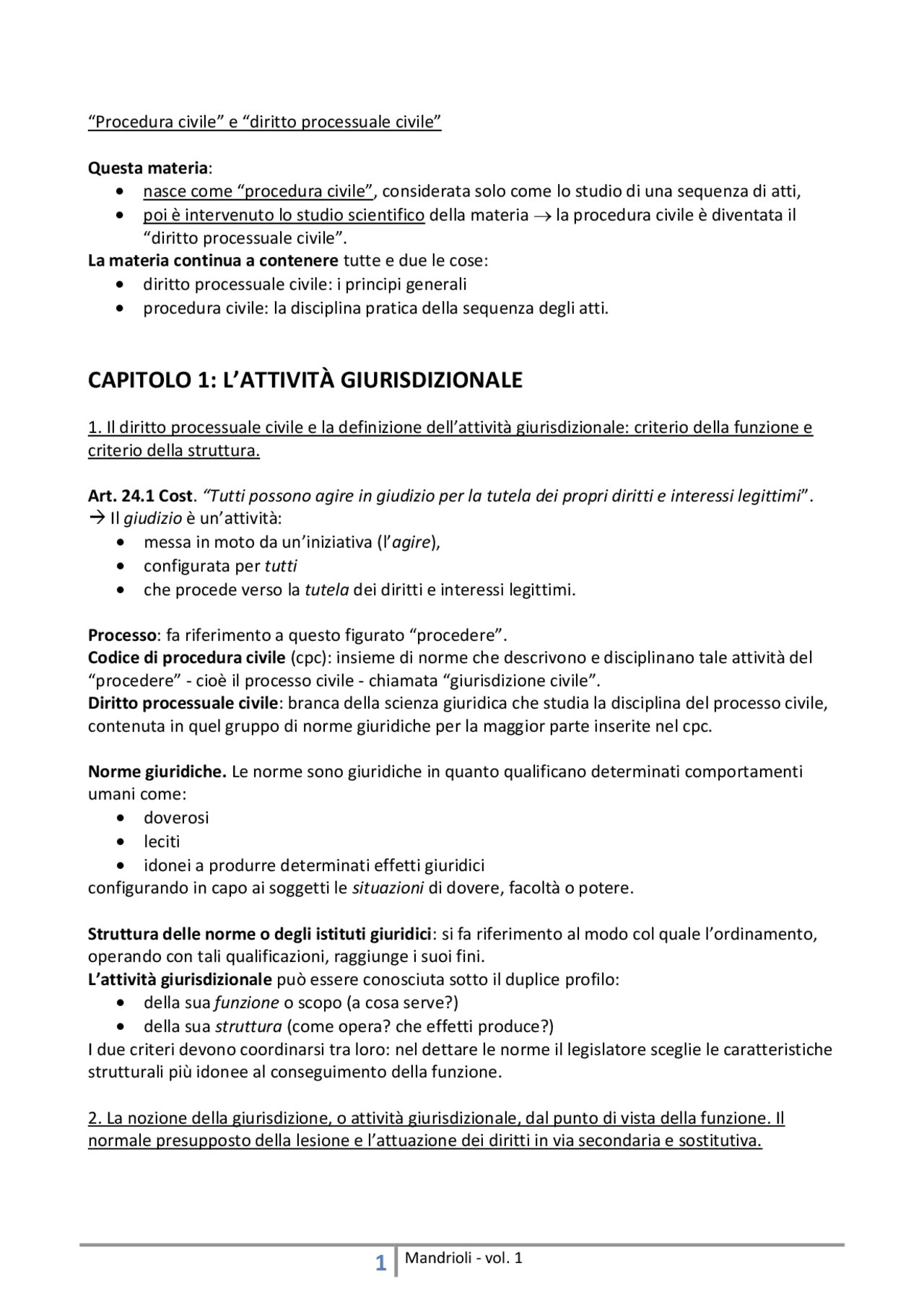 Sintesi Di Diritto Processuale Civile Docsity