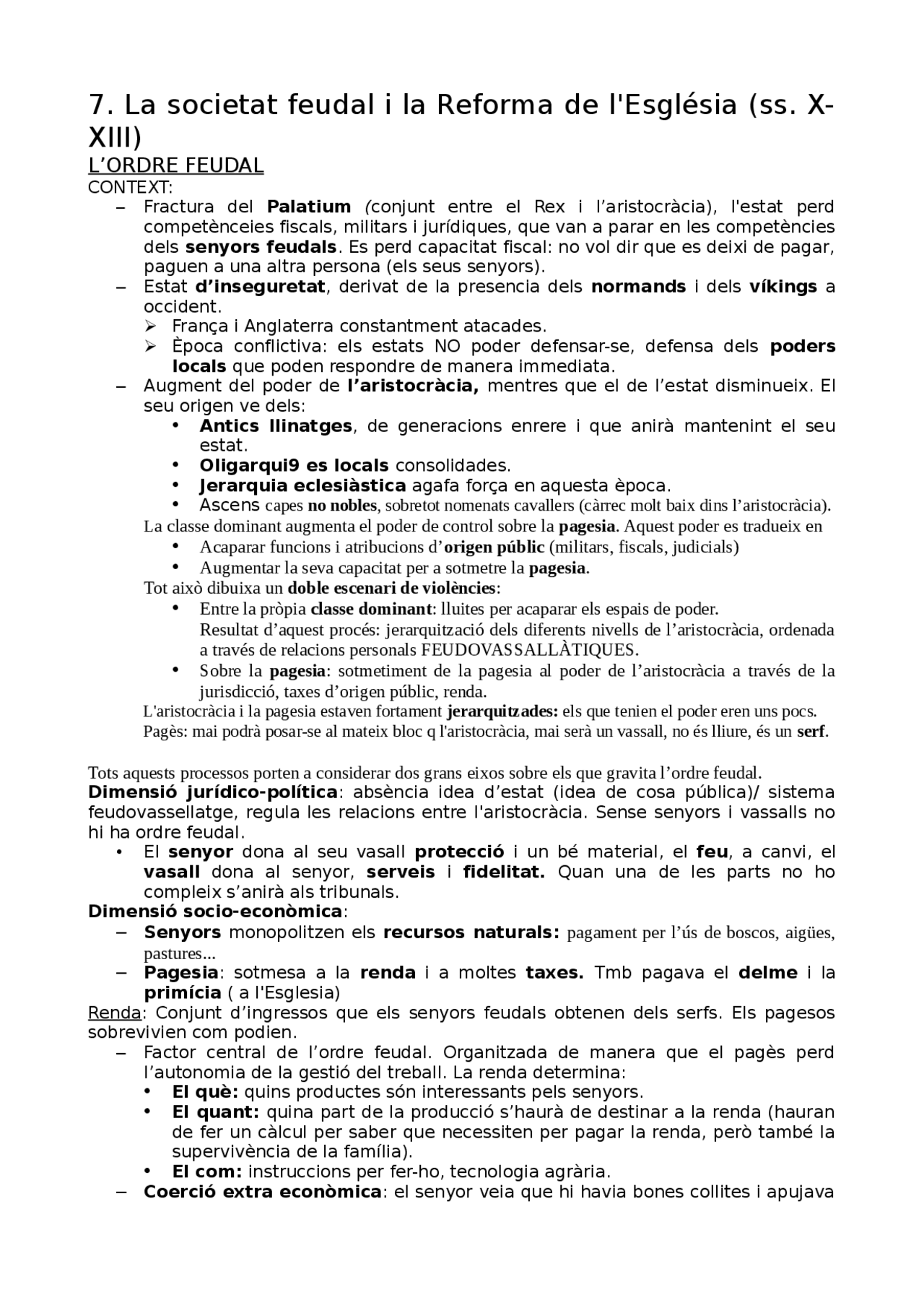 Apunts segon examen Historia Medieval - Docsity