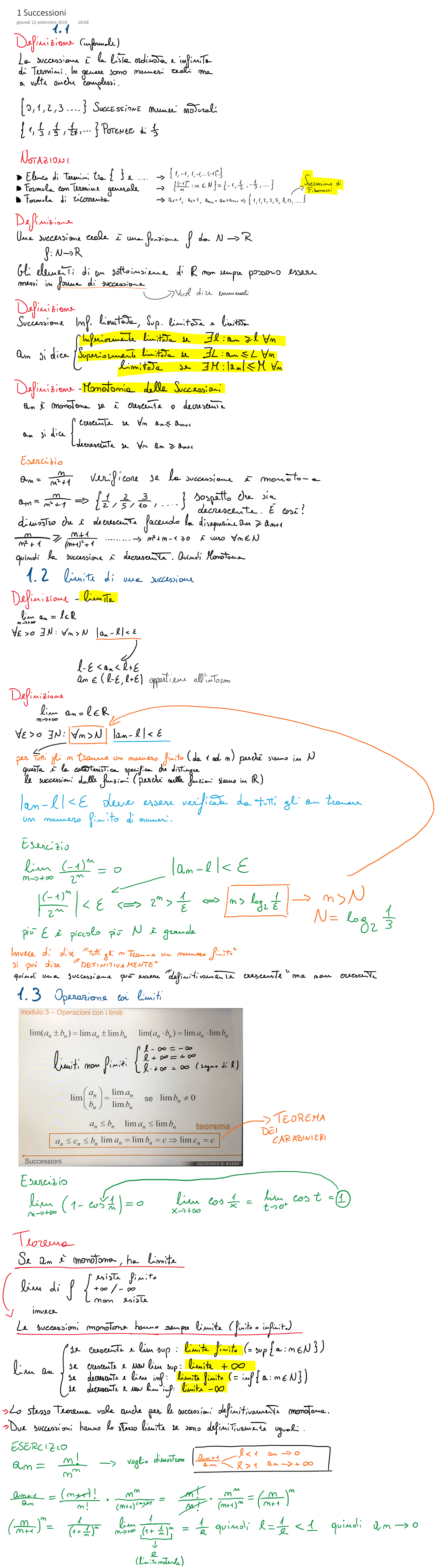 Successioni Analisi Ii Docsity