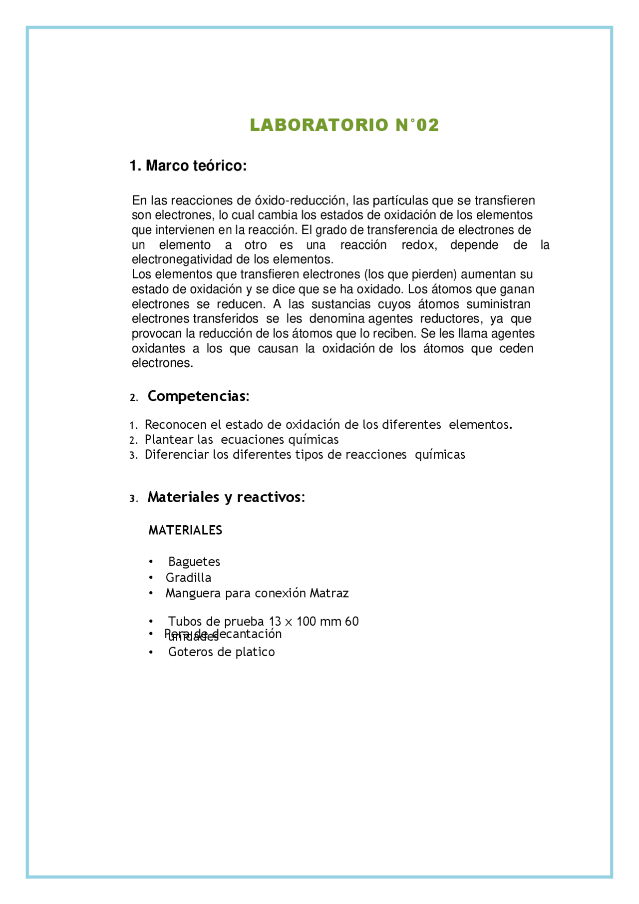 Practicas 2 De Reacciones Quimicas Monografías Ensayos De Química