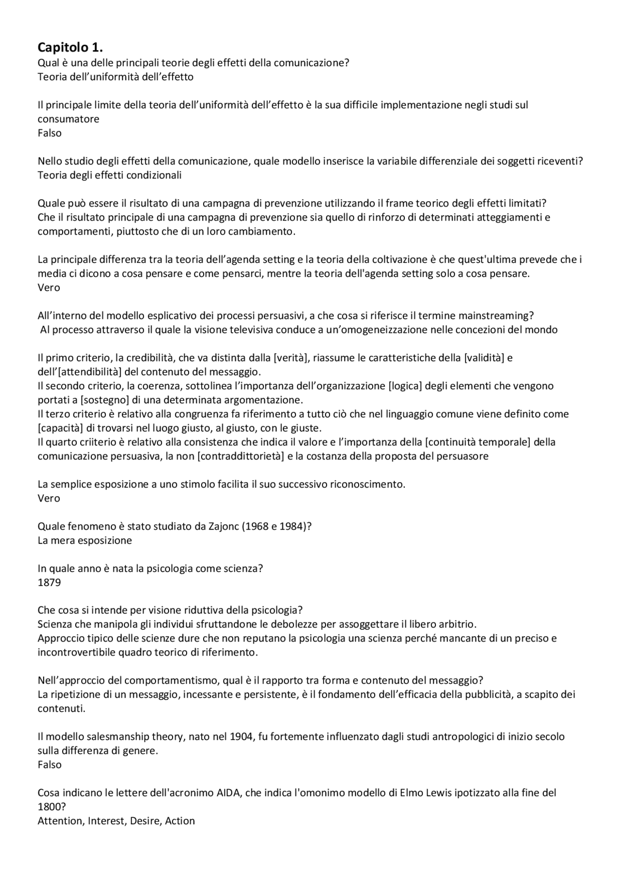 Domande Esame Scritto Psicologia Della Comunicazione Neuromarketing