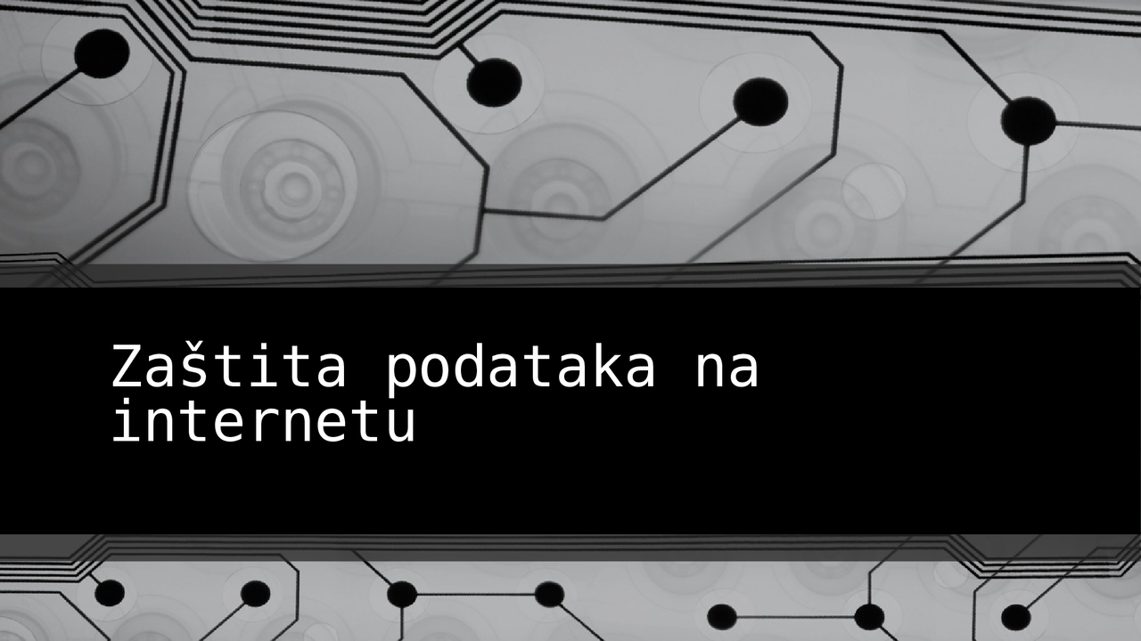 Zastita Podataka Na Internetu Slajdovi Predlog Računarstvo I