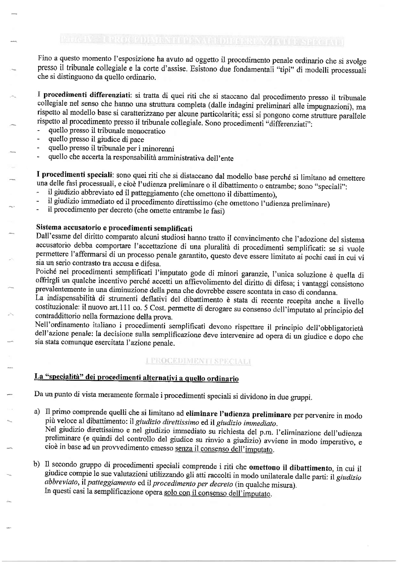 Riti Speciali Docsity