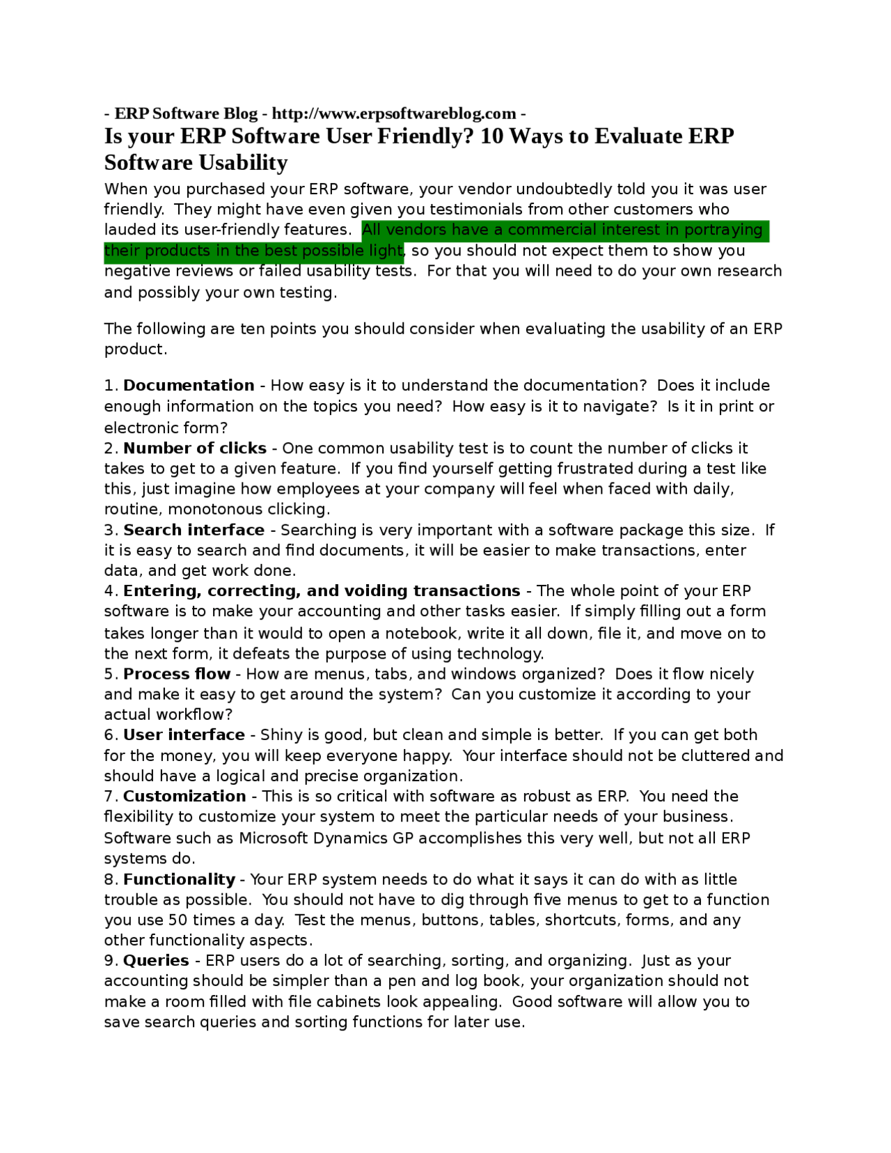 Erp Software Blog Manual Docsity