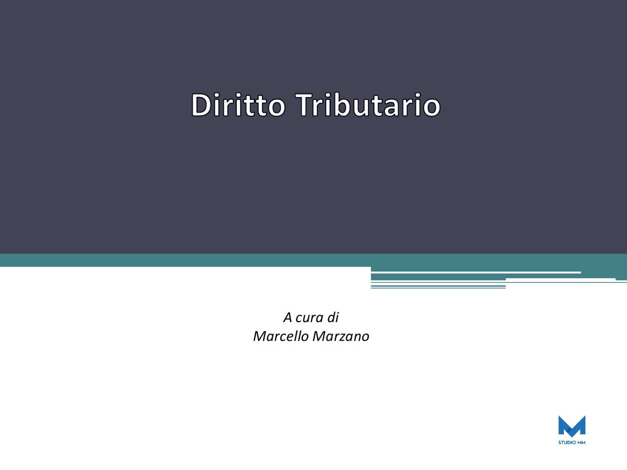Diritto Tributario Parte Generale Docsity