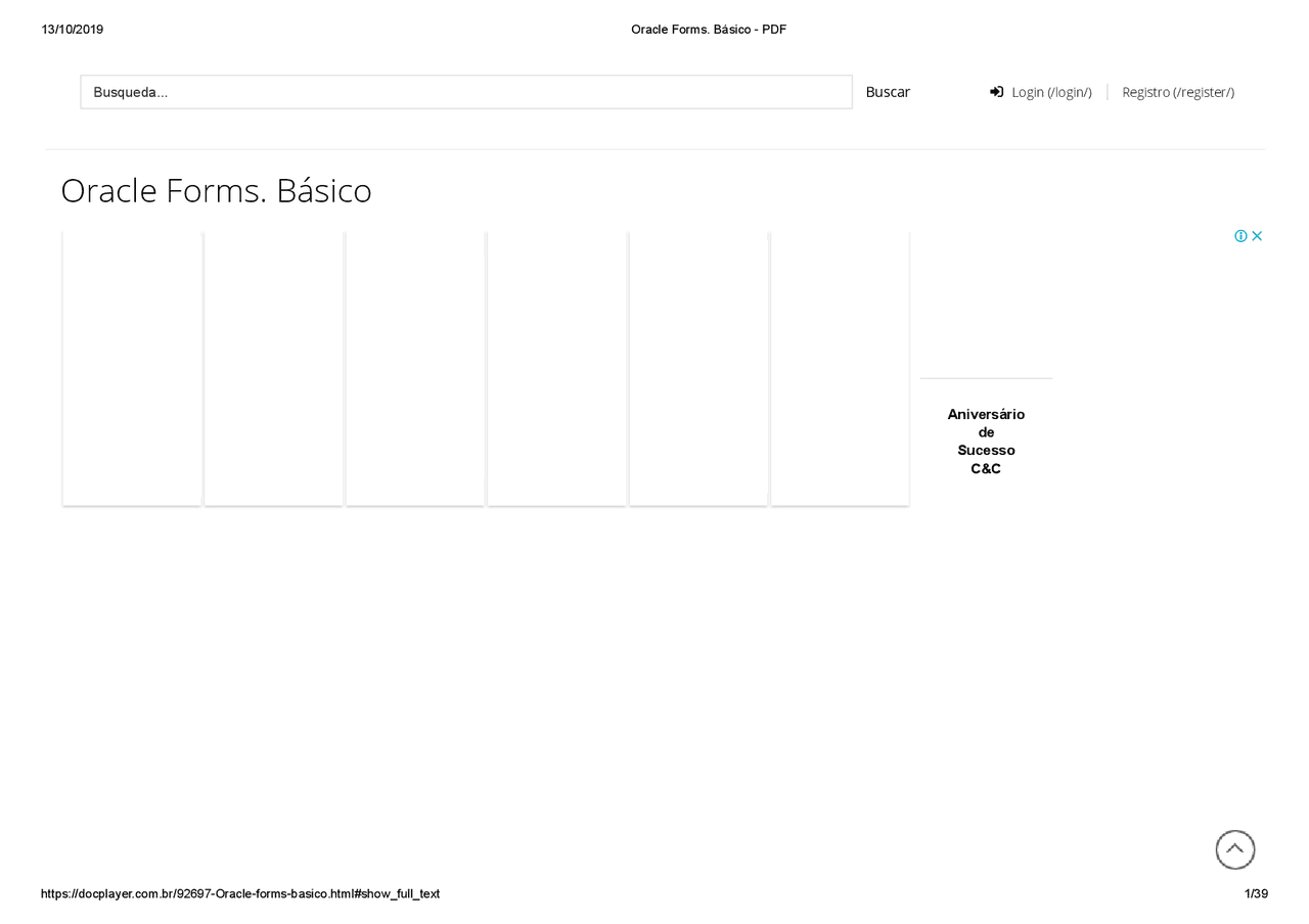 Oracle Forms Básico Tecnologia Da Informação Docsity