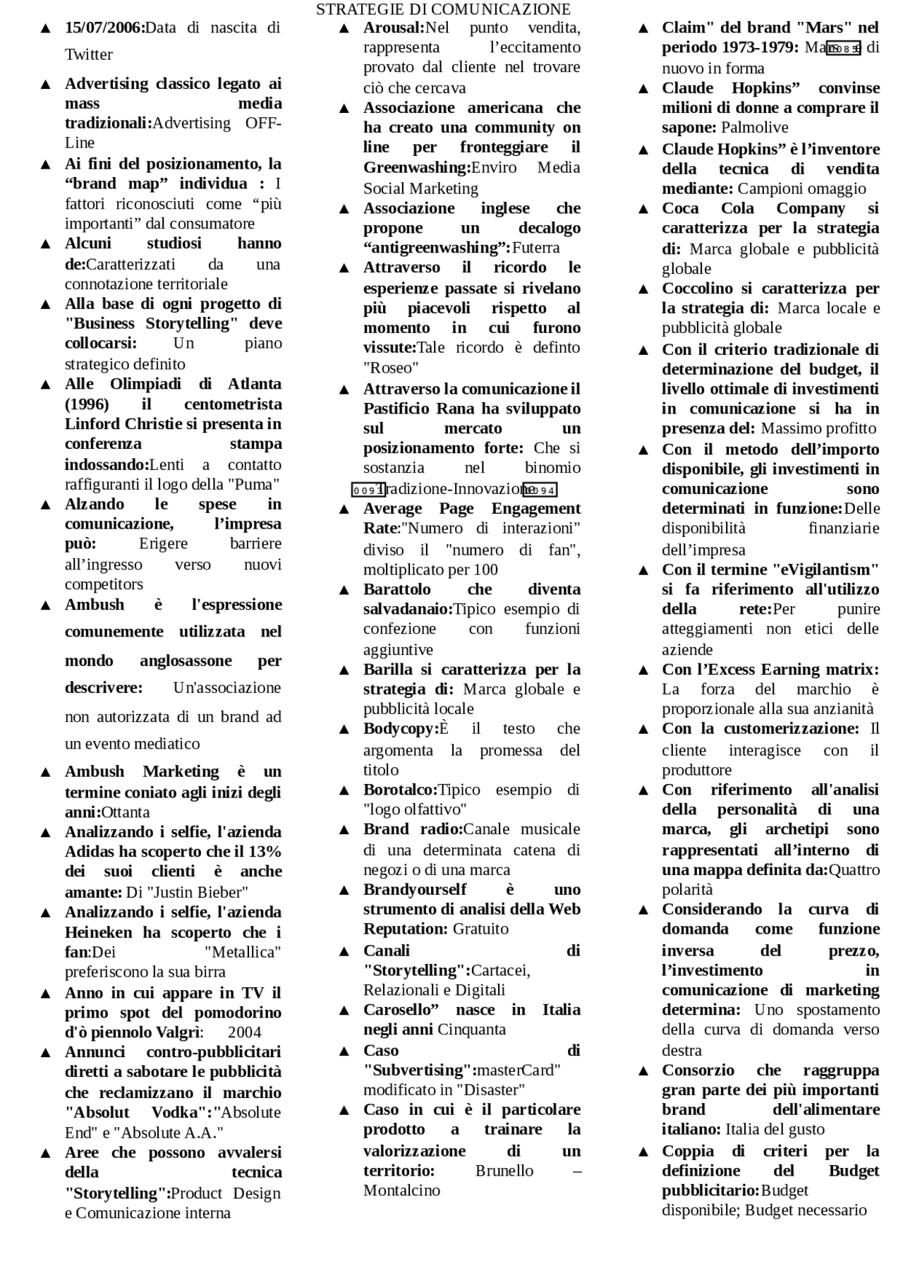Strategie Di Comunicazione Di Impresa Docsity
