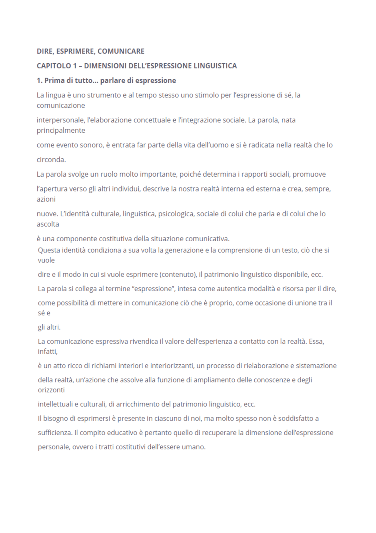 Riassunto Come Scrivono I Bambini Docsity
