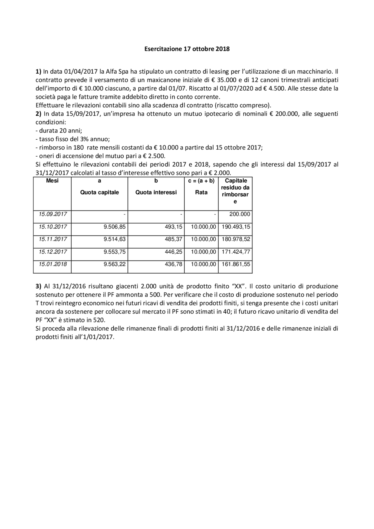 Contabilità E Bilancio Docsity