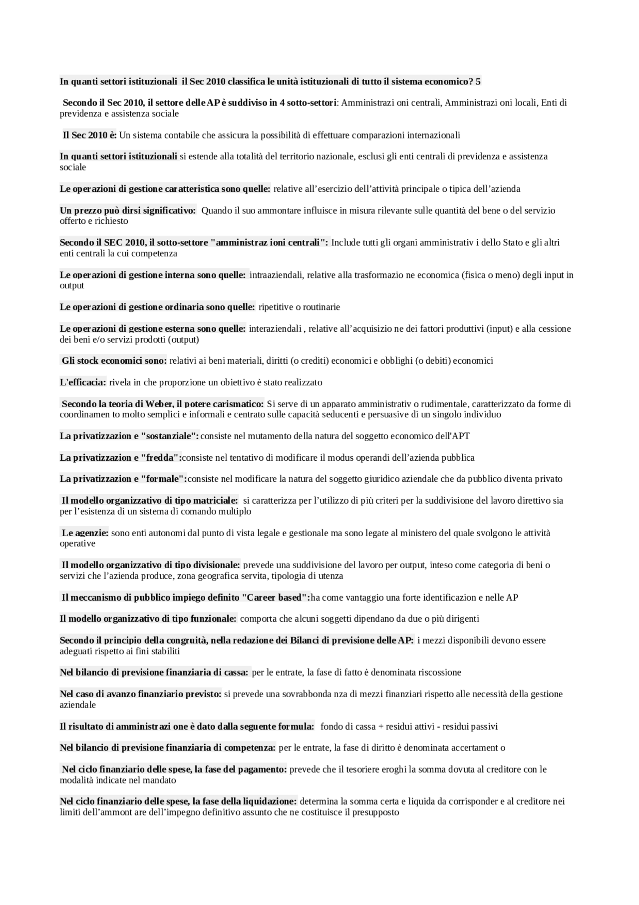 Test Svolti Eaap Unicusano Docsity